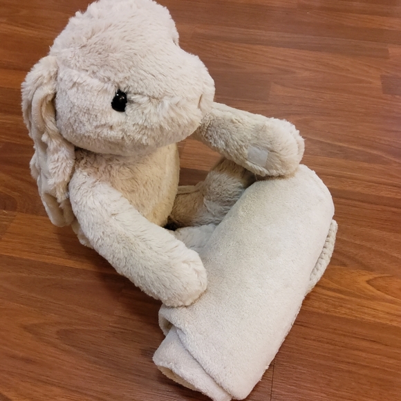 Happy Baby | Other | Happy Baby Huggable Baby Blanket Combo Plush Bunny ...